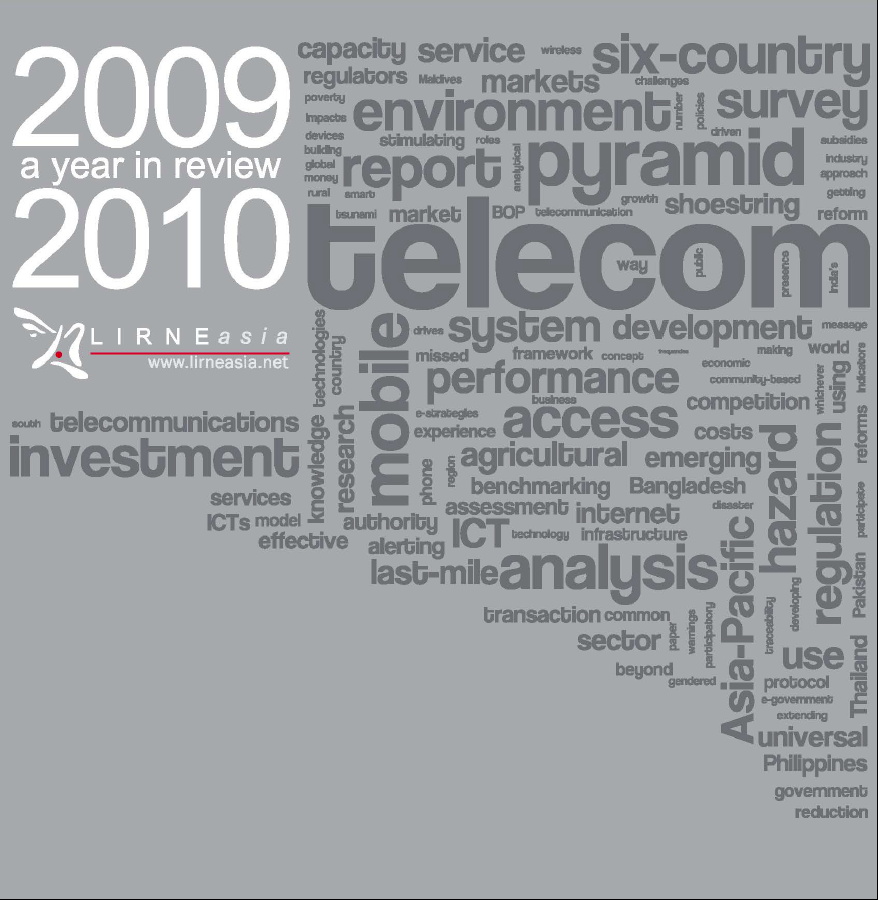 A year in review: 200-2010 Annual Report — LIRNEasia