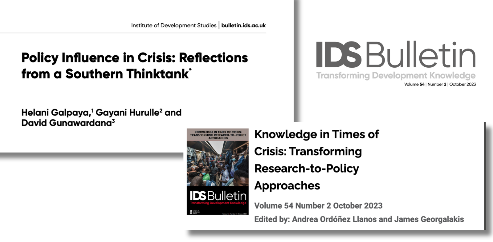 Policy Influence in Crisis: Reflections from a Southern Thinktank ...
