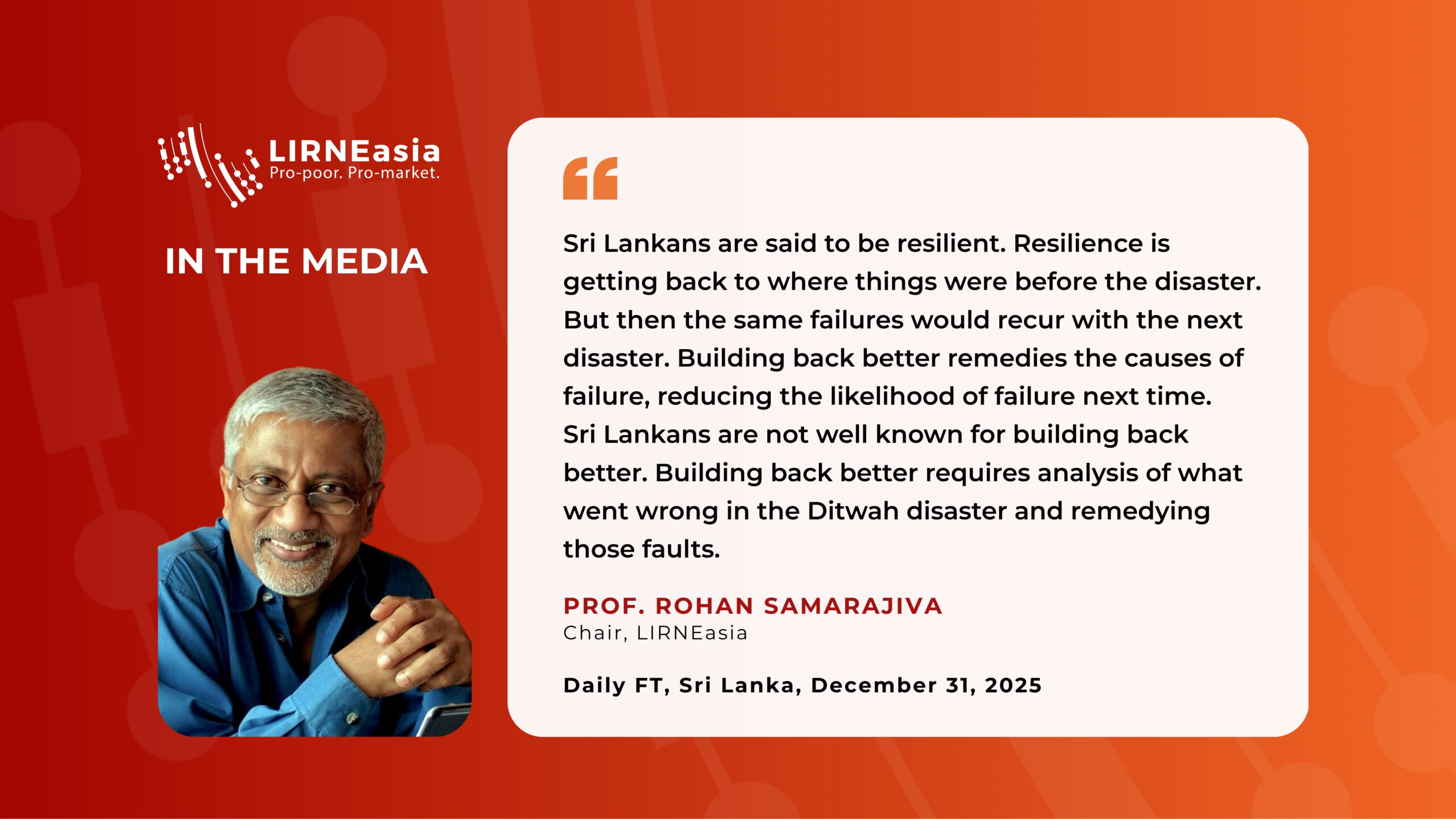 Rebuilding telecom infrastructure after disaster: Resilience or ...